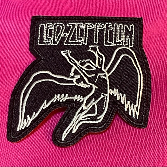 Accessories | Led Zeppelin Black White Patch Band Logo 3 Inch | Poshmark